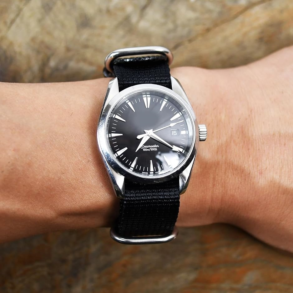 atelierCODEL nato ベルト 職人が付け心地を追求 腕時計 バンド ミリタリー(ブラック, ラグ幅19mm/20mm) : スピード発送 ホリック - 通販 - Yahoo!ショッピング
