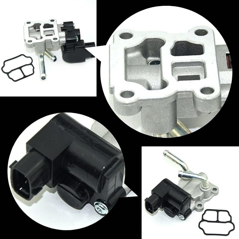 エブリイ 専用 ISCV アイドル スピード コントロール バルブ DA62V DA62W DA64V 本体 MDM( シルバー、ブラック ...