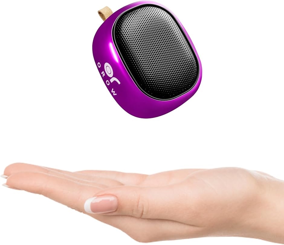 OROW bluetooth スピーカー 超小型 ポータブルスピーカー ミニワイヤレススピーカー 無線スピーカー( purple ...