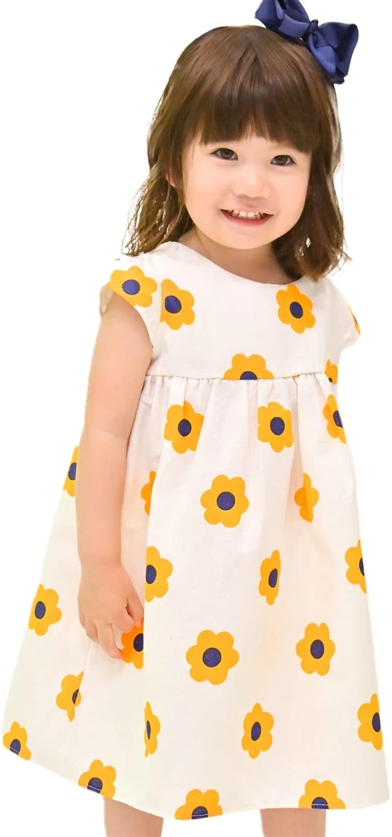 37．2℃ Binetsu 親子 お揃い ワンピース 夏 ドレス ペアルック おそろい おでかけ コーデ キッズ( フラワー, 4) : スピード発送 ホリック - 通販 - Yahoo!ショッピング
