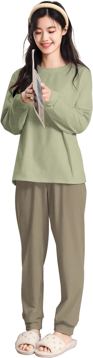 ルームウェア パジャマ 部屋着 レディース 上下セット 長袖 暖かい 可愛い 春 秋 冬 MDM( 9807_グリーン, L) : スピード発送 ホリック - 通販 - Yahoo!ショッピング
