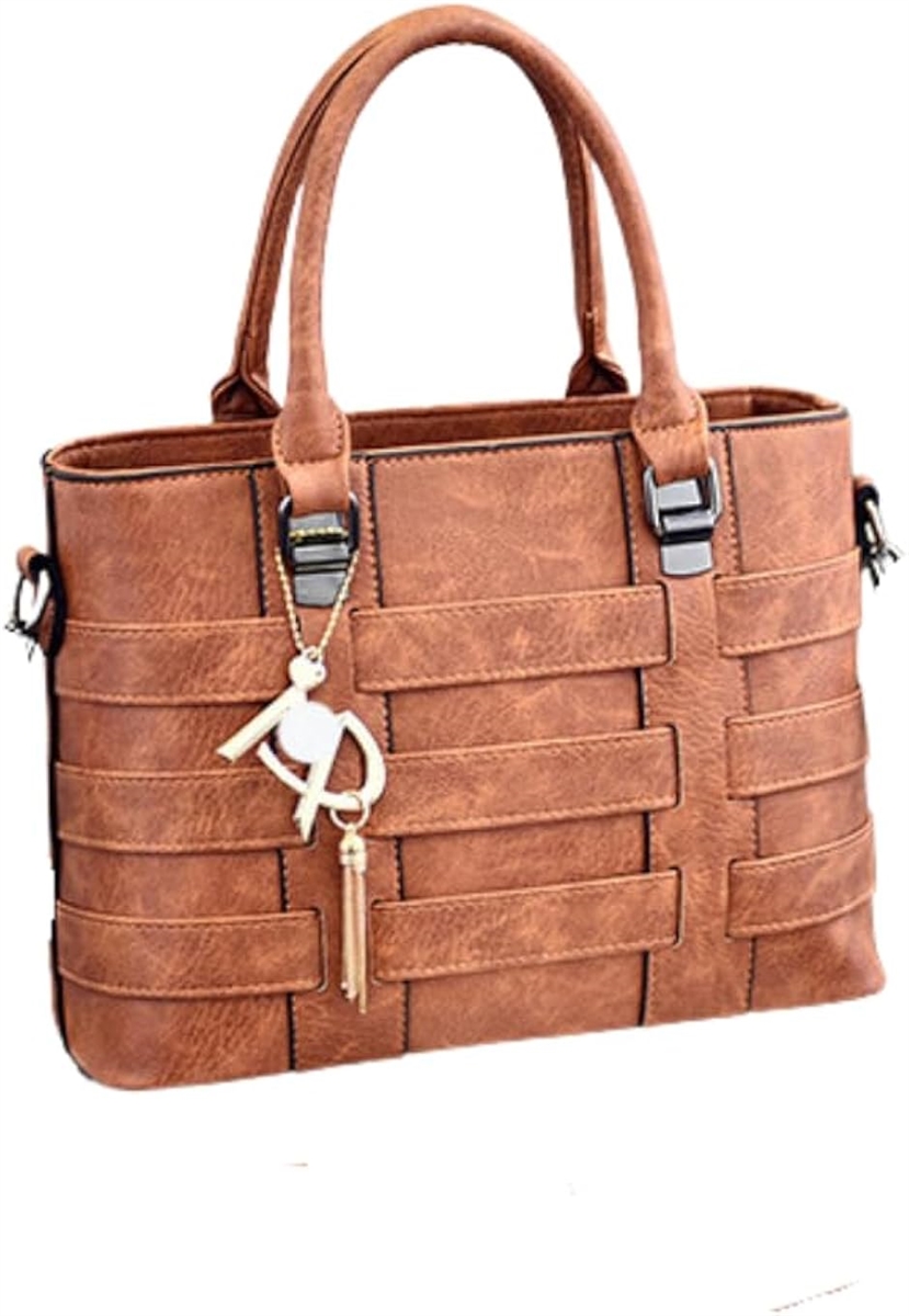 レディース 2WAY ショルダーバッグ トート スクエア シンプル おしゃれ 斜めがけ 手提げ 普段使い 通勤 通学(ブラウン) : スピード発送 ホリック - 通販 - Yahoo!ショッピング