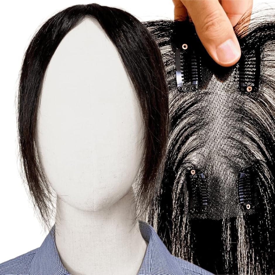 部分ウィッグ ヘアピース ポイントウィッグ 女性 レディース 人毛100% 前髪(前髪未カット(ナチュラルブラック), 12x6cm) : スピード発送 ホリック - 通販 - Yahoo ...