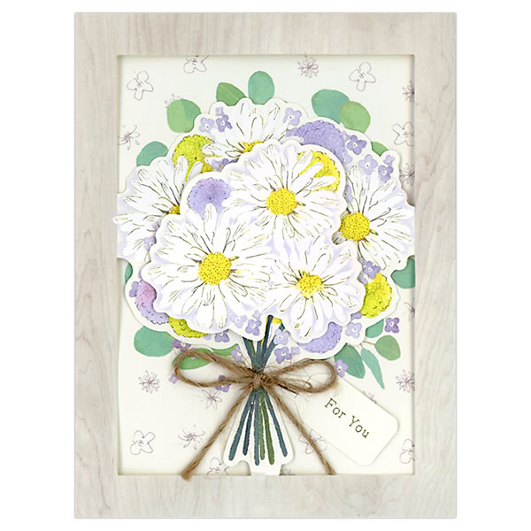Hallmark バースデーカード 二つ折り ホワイトフラワーアレンジ EAP-836-696 ホールマーク 立体カード Birthday ...