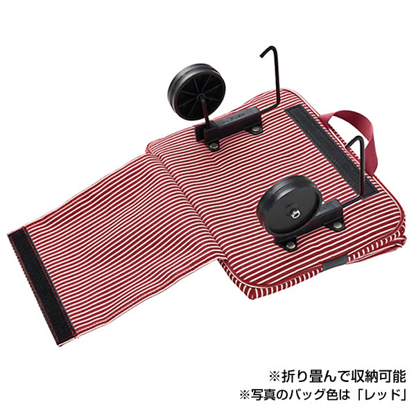 レップ(Rep) COCORO 折りたたみ式ハンディトートカート ショッピングカート Strip（スタライプ） レッド 564707 30L 保冷・保温 耐荷重量：8kgまで : 堀萬昭堂 ...