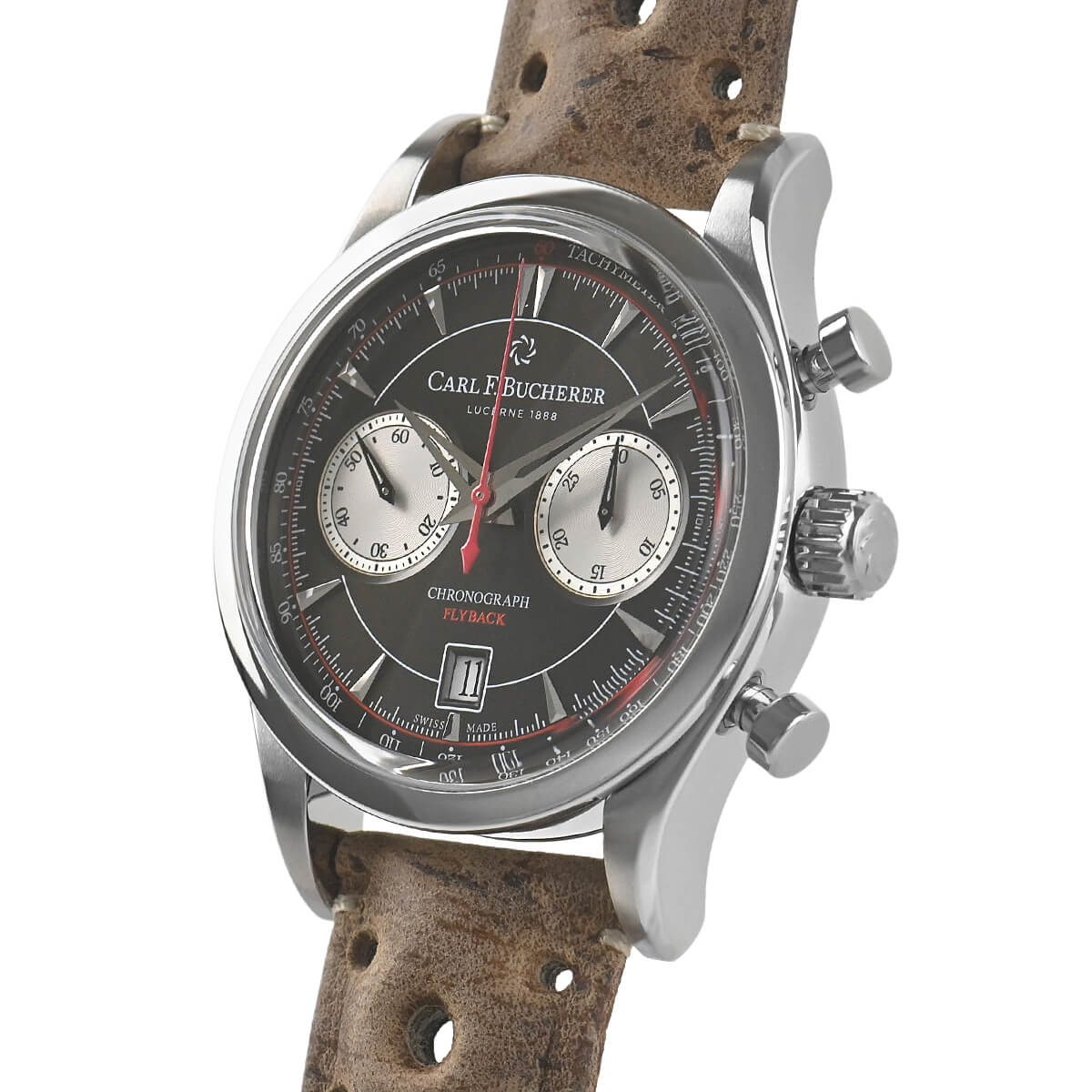 カール F. ブヘラ CARL BUCHERER (中古) マネロ フライバック 00.10919.08.33.02 中古 メンズ 腕時計 ...