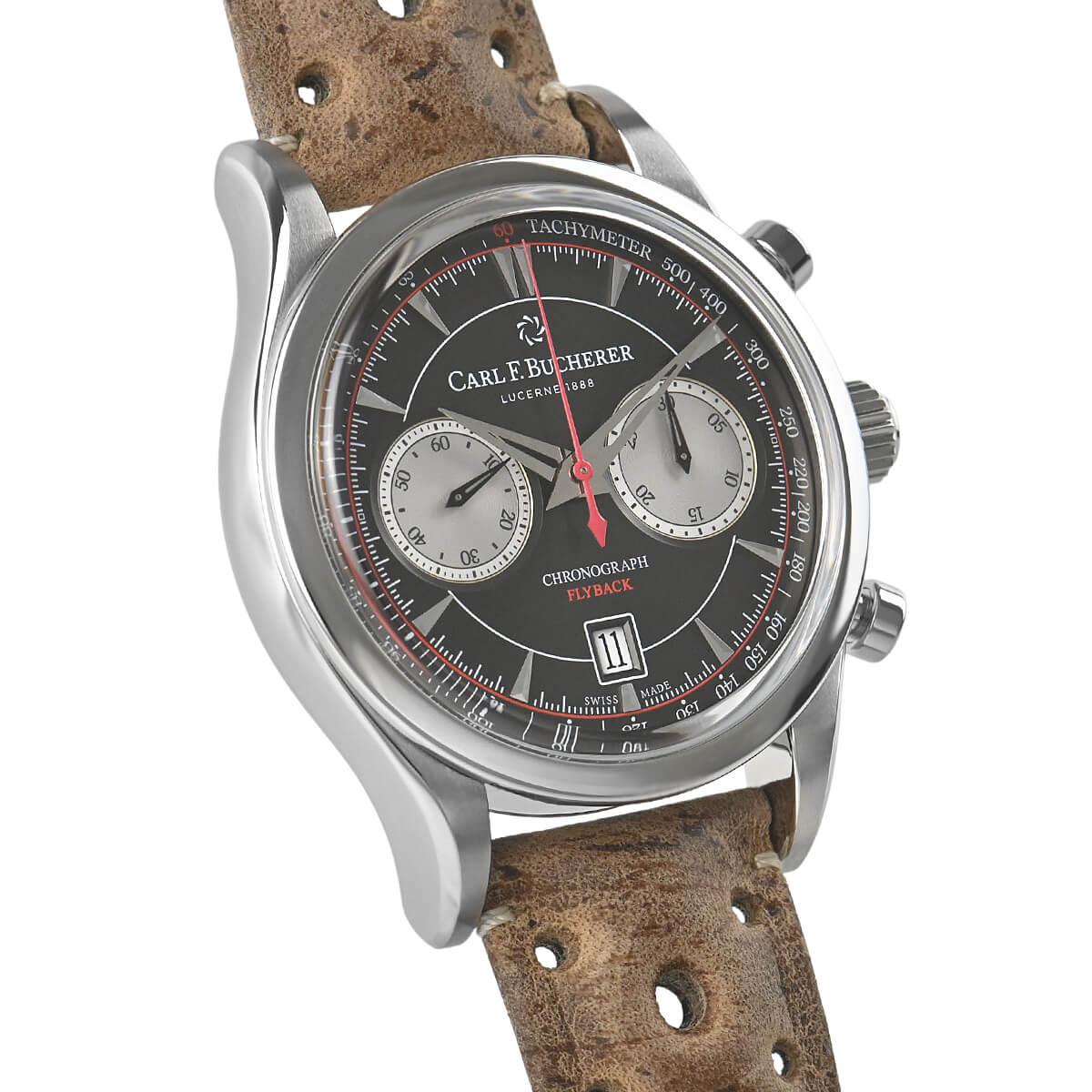 カール F. ブヘラ CARL BUCHERER (中古) マネロ フライバック 00.10919.08.33.02 中古 メンズ 腕時計 ...