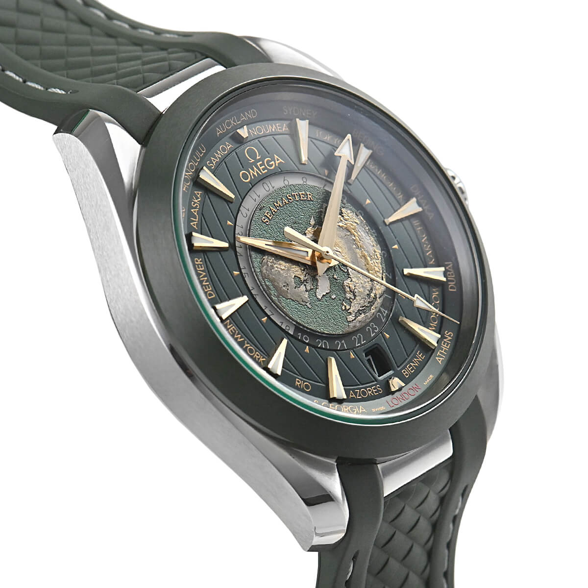 オメガ OMEGA シーマスター アクアテラ 150M コーアクシャル マスター クロノメーター GMT ワールドタイマー 43mm 220 ...