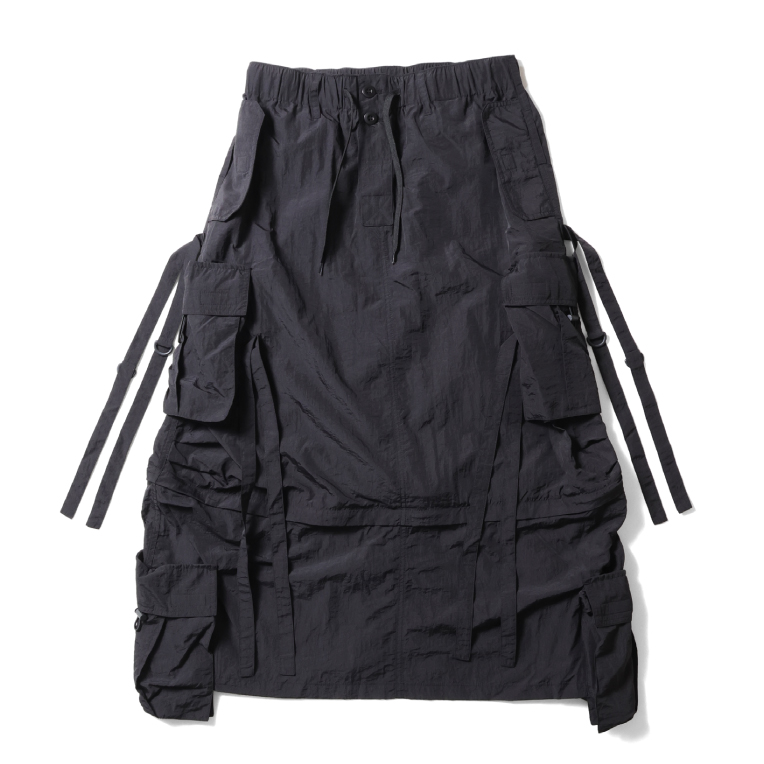 HOUSTON woman / ヒューストン ウーマン 1005W NYLON UK TECHNO SKIRT ナイロンテクノスカート -全4色- : HOUSTON OFFICIAL ...