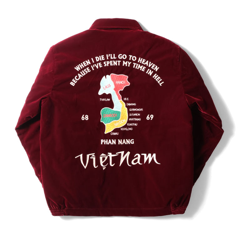 HOUSTON（ヒューストン） 51382 VELVETEN VIETNAM JACKET (MAP) / 別珍ベトナムジャケット -全3色 ...