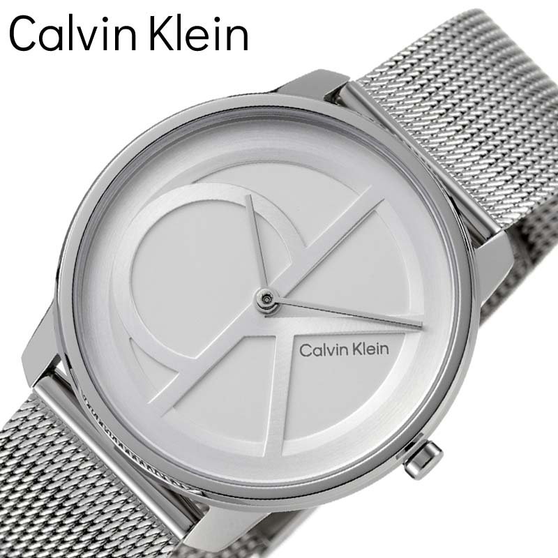 カルバンクライン 腕時計 Calvin Klein 時計 アイコニック Iconic 白 クォーツ レディース 女性 アナログ メタル メタル ...