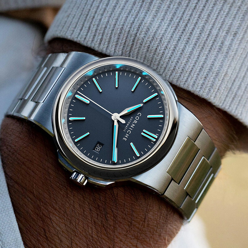CORNICHE（コーニッシュ） 腕時計 時計 ラ グランデ ステンレススチール ブルーダイヤル ルミノバ La Grande Corniche CW-89306-L : 腕時計 バッグ 財布 ...