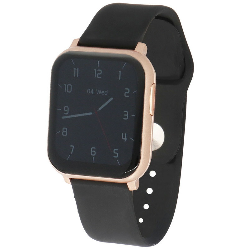 プロジェクトEE 腕時計 PROJECT-EE 時計 充電式 スマートウォッチ シリコンラバー バンド 替えベルト 22mm 主婦 ママ 子育て 健康 コスパ EE-002-GD-AP-BK ...