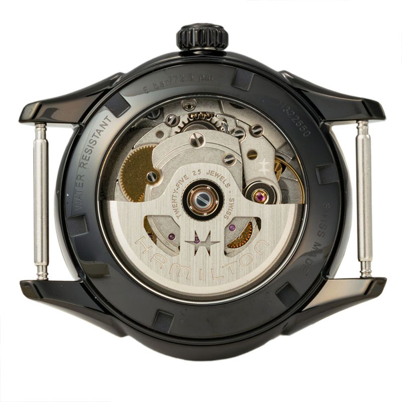 HAMILTON ハミルトン 腕時計 時計 ジャズマスター JAZZ MASTER Auto ブラック 機械式 自動巻き H32255730 ...