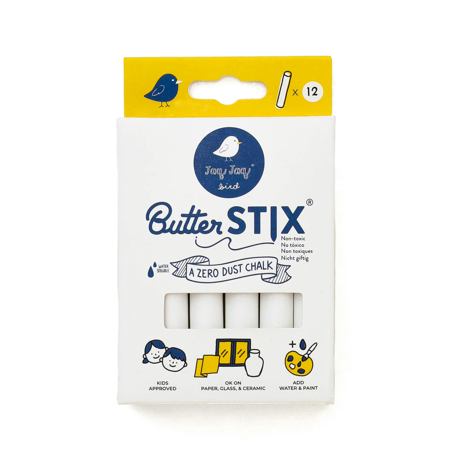 HIGHTIDE（ハイタイド） Jaq Jaq Bird ButterStix(R) バタースティック12本セット（White） ジャクジャク ...