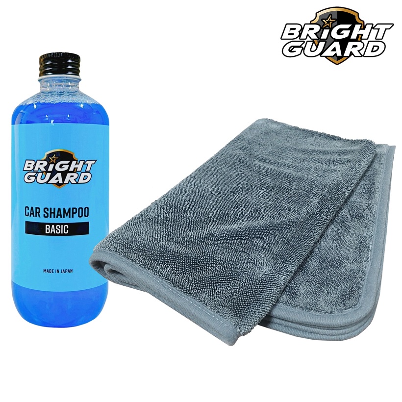 【お得な2点セット】BRiGHT GUARD 極泡シャンプー・特大ドライングタオル ブライトガード 洗車用シャンプー メンテナンス 洗車タオル ...