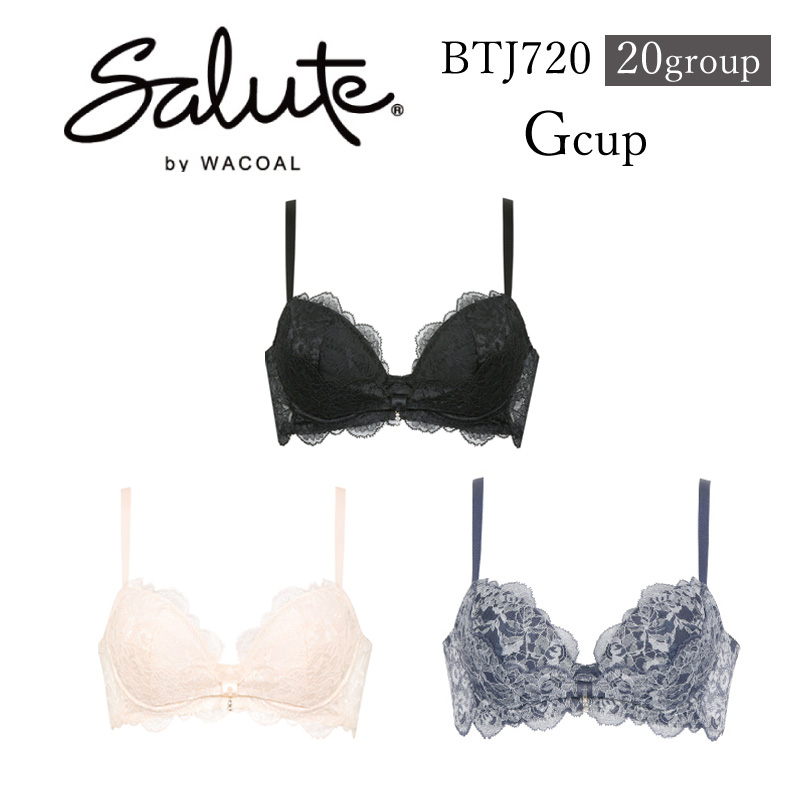 ワコール サルート ブラジャー BTJ720 wacoal salute 20グループ 20G 3/4カップブラ Gカップ 下着 単品 ブラジャー レディース 女性 3Y :btj720-g ...