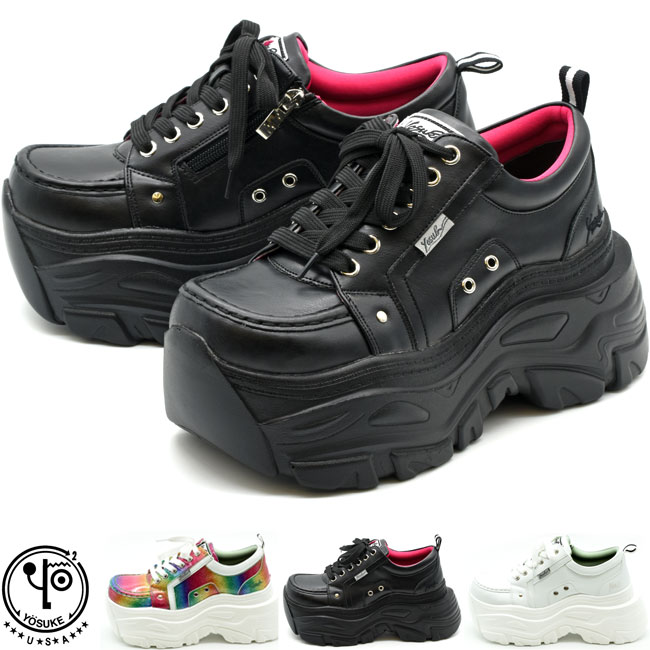 YOSUKE（ヨースケ） 厚底スニーカー レースアップ プラットフォーム