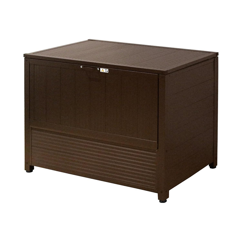 谷村実業 屋外用アルミダストボックス 90cm ストッカー 物置 保管庫 ストレージ ゴミ 庭 ガーデン TAN-956-90 : イベリアの太陽 - 通販 - Yahoo!ショッピング