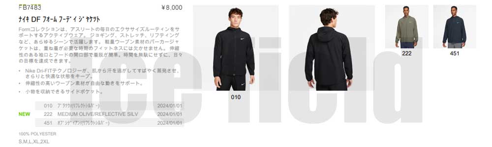 NIKE（ナイキ） ジャケット メンズ DF フォーム フーディ ネイビー ( DF Foam Hoodie JKT Navy DRI-FIT ...