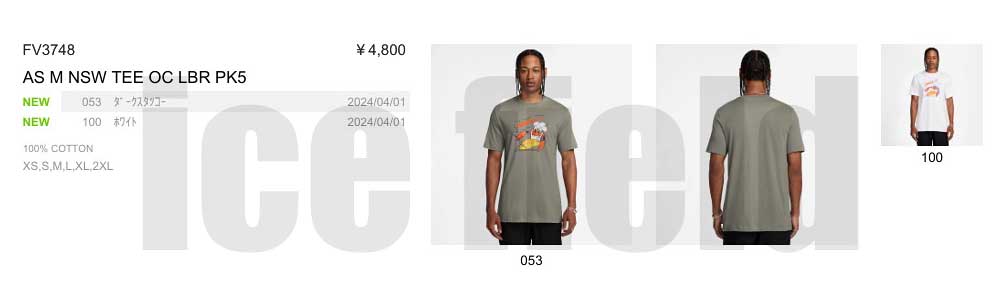 NIKE（ナイキ） Tシャツ 半袖 メンズ OC LBR PK5 ホワイト ( OC LBR PK5 S/S Tee White カットソー ...