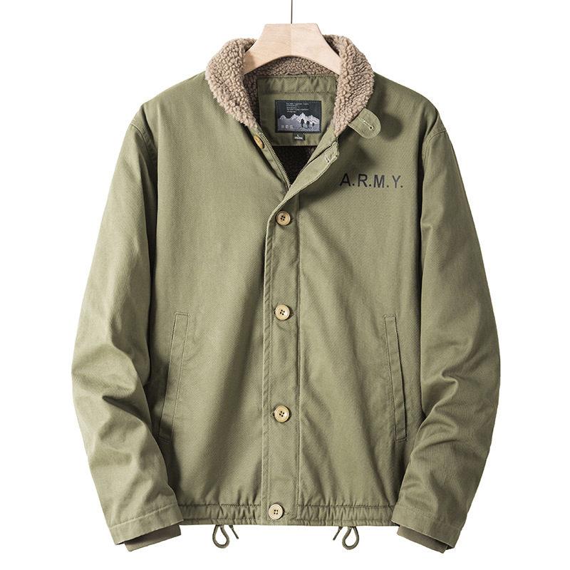 大特価】ミリタリージャケット メンズ N-1 デッキジャケット ボア