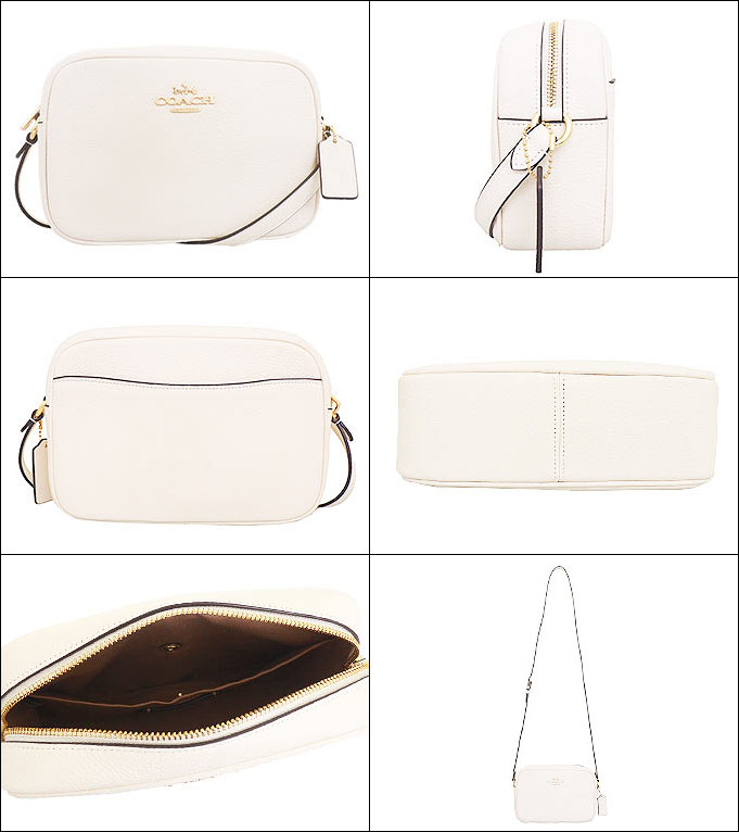 COACH コーチ バッグ ショルダーバッグ FCR110 CR110 チョーク ジェイミー ペブルド レザー カメラ アウトレット ...