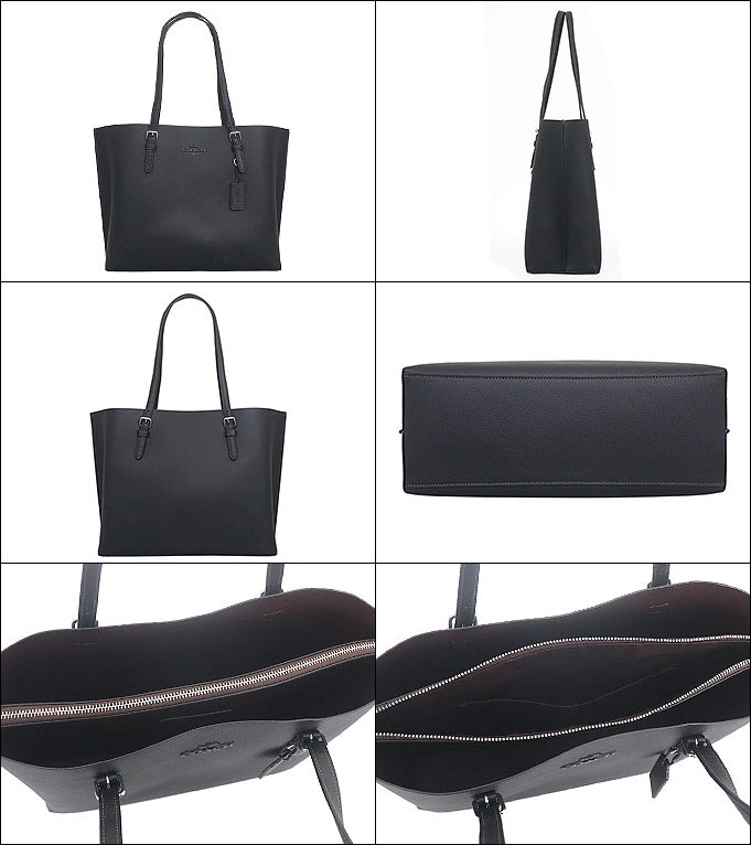 COACH コーチ バッグ トートバッグ FCV968 CV968 ブラック モリー ダブル フェース レザー トート アウトレット ...