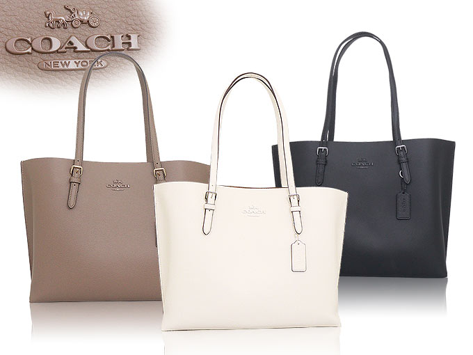 COACH コーチ バッグ トートバッグ FCV968 CV968 ブラック モリー ダブル フェース レザー トート アウトレット ...