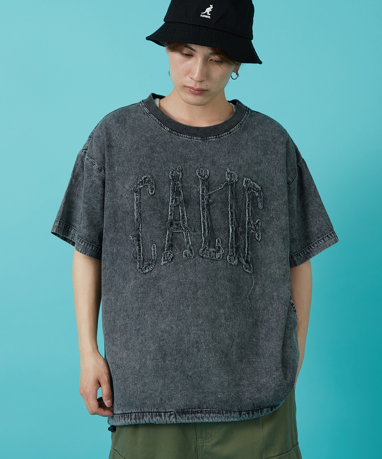 improves Tシャツ メンズ ウォシュド加工 ピグメント加工 デニム パーカー スウェット アメカジ カジュアル スケーター ストリート 古着MIX 韓国 : improves インプ ...