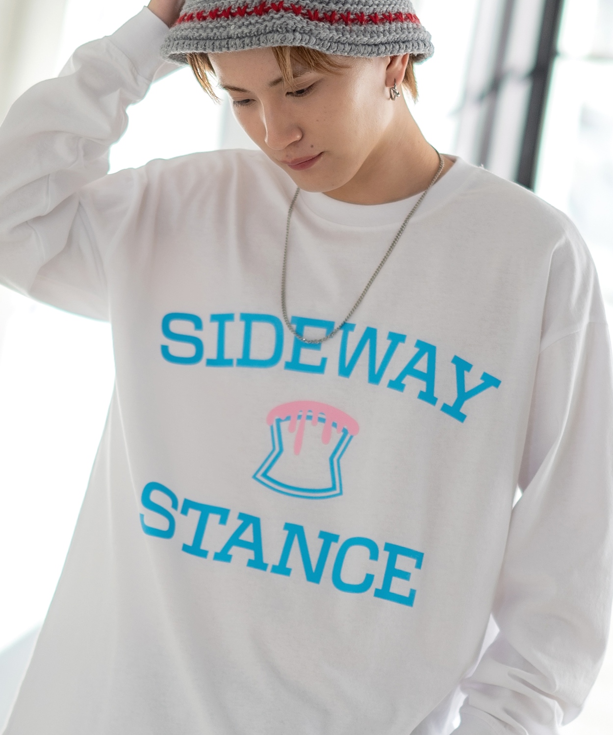 improves 長袖Tシャツ メンズ SIDEWAY STANCE サイドウェイスタンス オリジナルプリント アーチロゴ カットソー ロンT カジュアル スケーター ストリート 古着MIX ...
