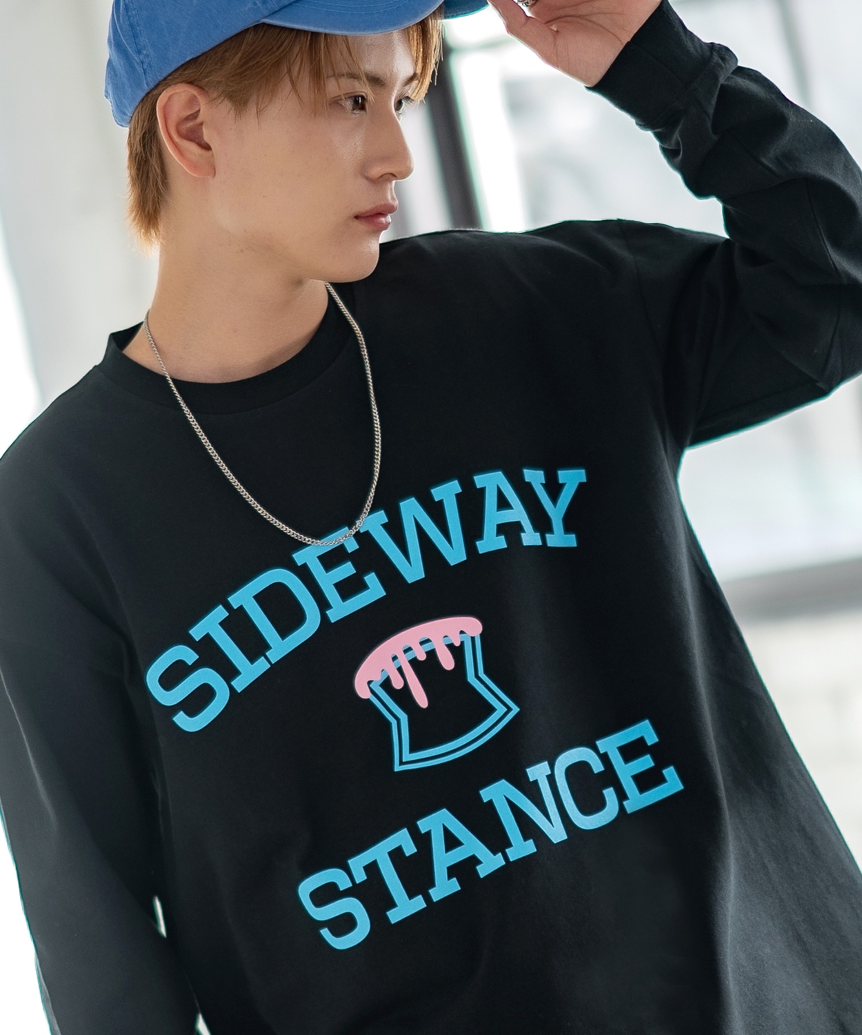 improves 長袖Tシャツ メンズ SIDEWAY STANCE サイドウェイスタンス オリジナルプリント アーチロゴ カットソー ロンT カジュアル スケーター ストリート 古着MIX ...