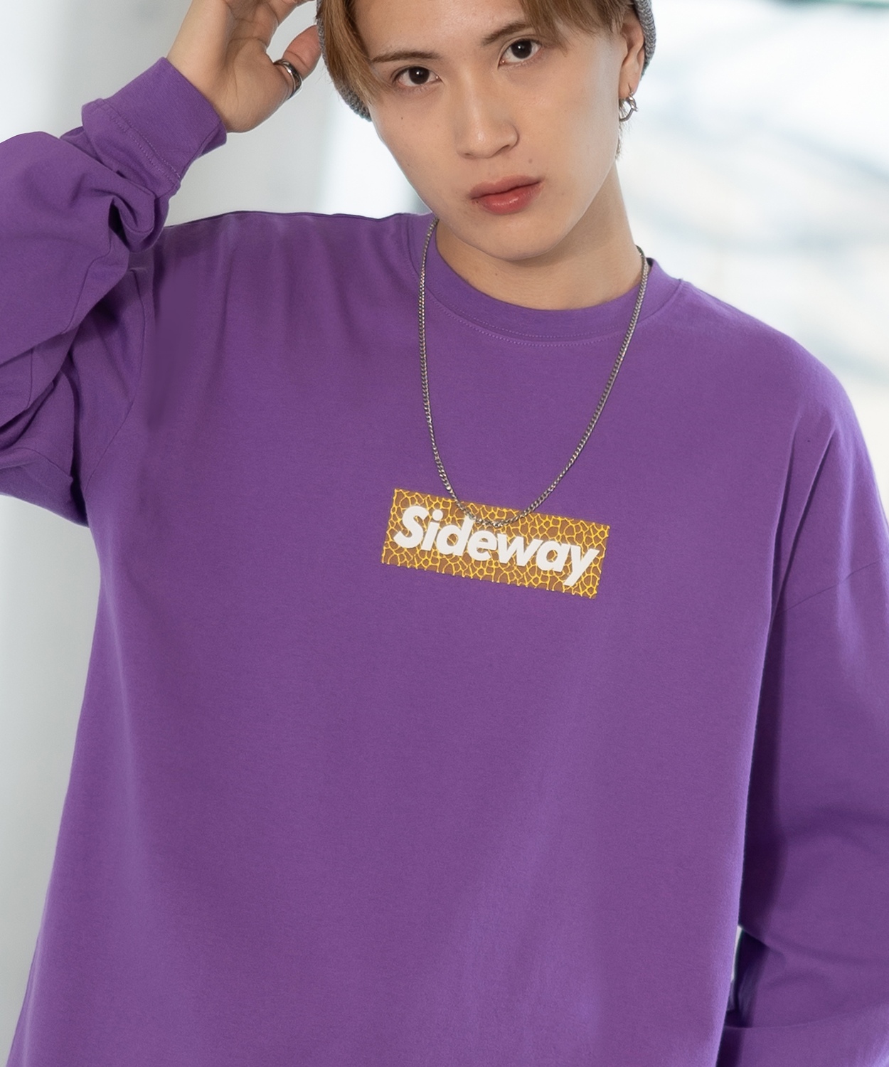 improves 長袖Tシャツ メンズ SIDEWAY STANCE サイドウェイスタンス オリジナルプリント ボックスロゴ カットソー ロンT カジュアル スケーター ストリート 古着MIX ...