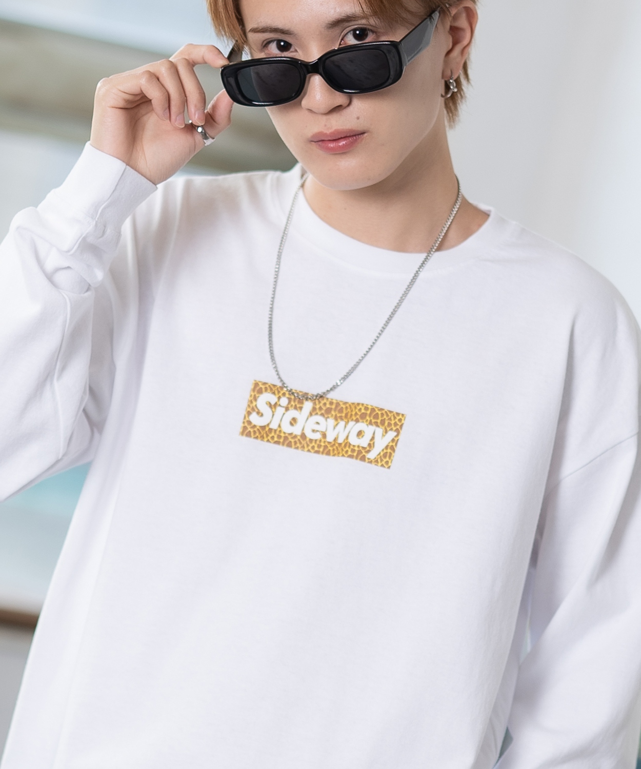 improves 長袖Tシャツ メンズ SIDEWAY STANCE サイドウェイスタンス オリジナルプリント ボックスロゴ カットソー ロンT カジュアル スケーター ストリート 古着MIX ...