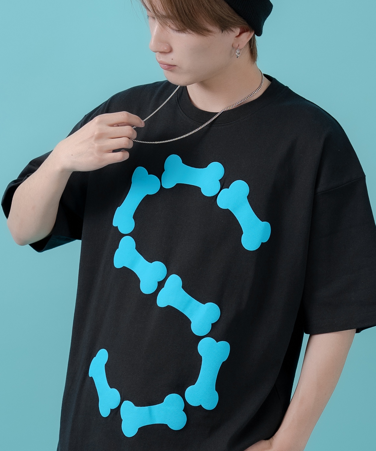 improves 半袖Tシャツ メンズ レディース オリジナルプリント Sロゴ グラフィック カットソー 大きめ アメカジ カジュアル スケーター ストリート 古着MIX : improves ...