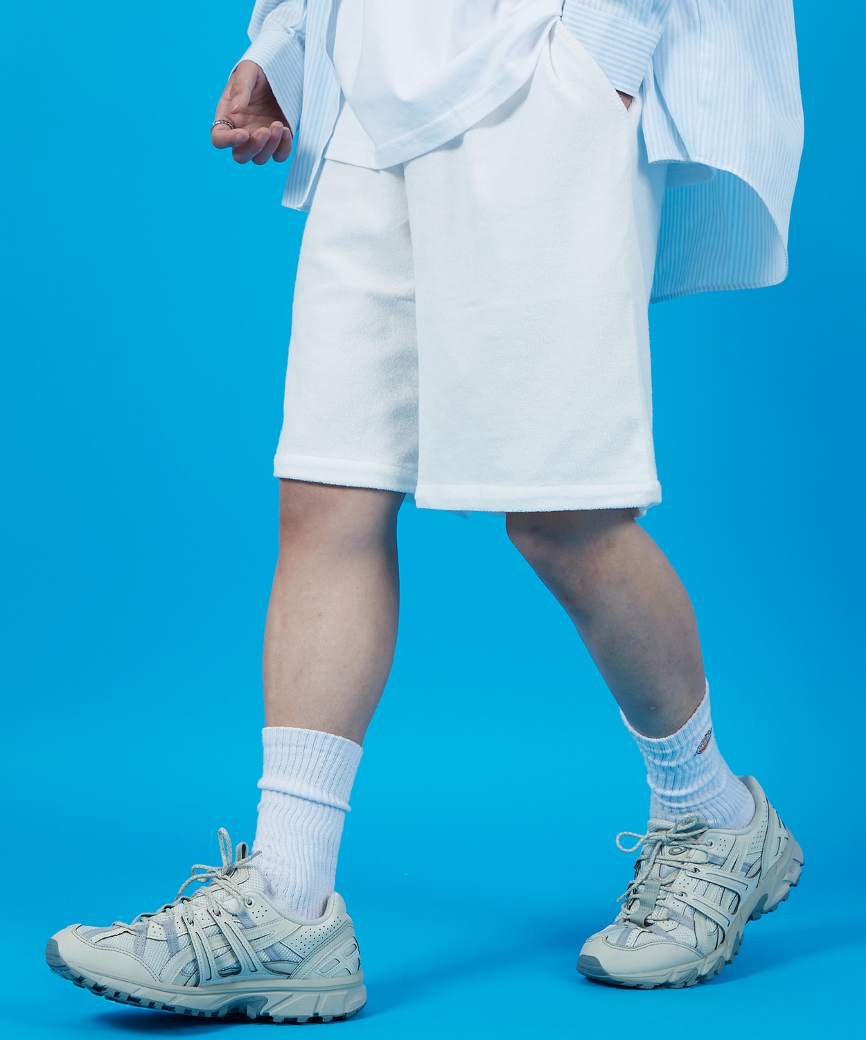 improves ショートパンツ メンズ SIDEWAY STANCE サイドウェイスタンス パイル地 ハーフパンツ ショーツ アメカジ カジュアル スケーター ストリート 古着MIX 韓国 ...