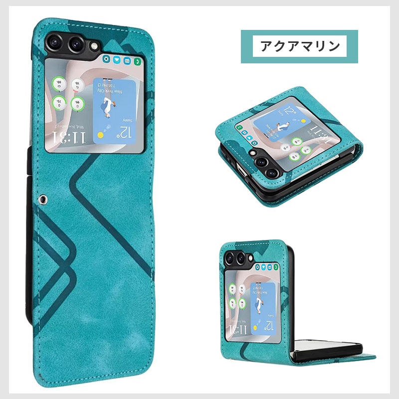 Galaxy ギャラクシー Z Flip5 5G ケース レザーケース SCG23 SC-54D スマホケース シンプル ギャラクシーzフリップ5 5Gケース 爆買 : イニシャル K ...