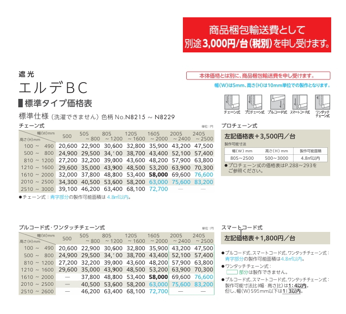ニチベイ（Nichibei） ロールスクリーン オーダー ソフィ 防炎 遮光1級 エルデDC N8215〜N8229 幅160.5 ...