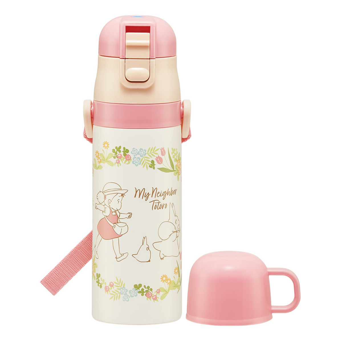 水筒 キッズ 430ml 2way 直飲み コップ ステンレス キャラクター （ マイメロ ミッキー＆フレンズ すみっコぐらし アナ雪 トイストーリー カーズ ドラえもん ） :420074 ...