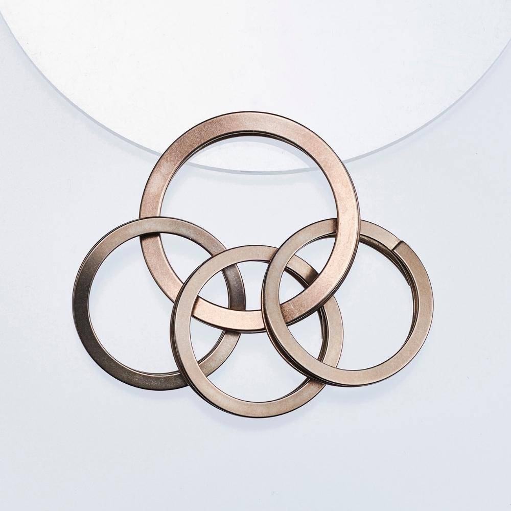 WAVE（CASIO） waveclips スマートキーリング メール便対応 おしゃれ 3連 キーホルダー 金具 ウェーブクリップス 三連 ...