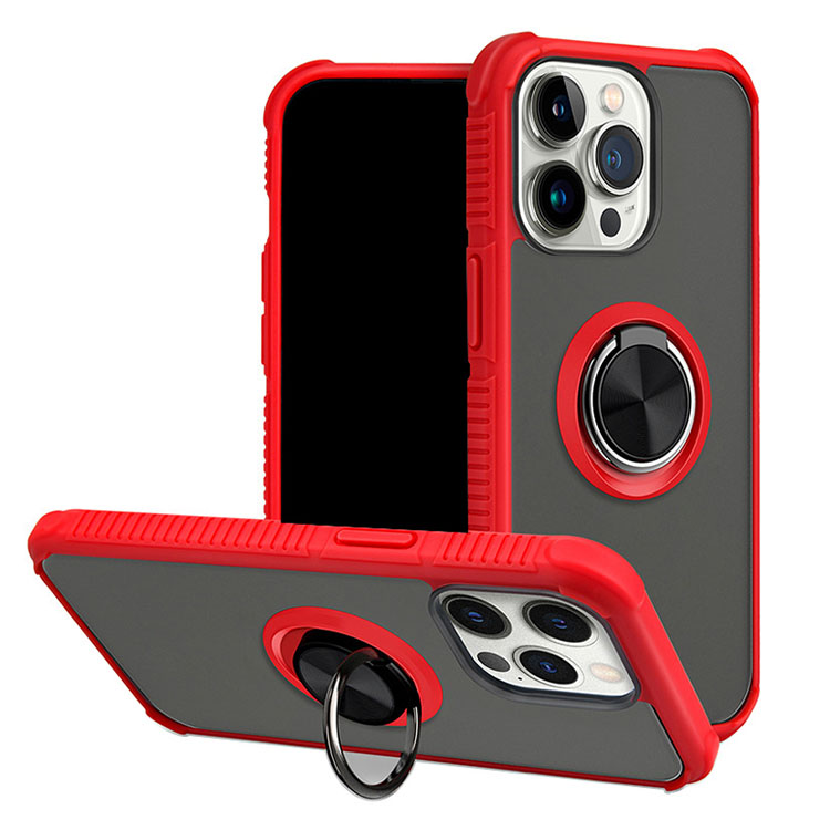 iPhone14/14 Plus/14 Pro/14 Pro Max ケース 耐衝撃 カバー マット仕上げ半透明 一体型リング付き TPU&プラスチック : IT問屋名古屋店 - 通販 ...