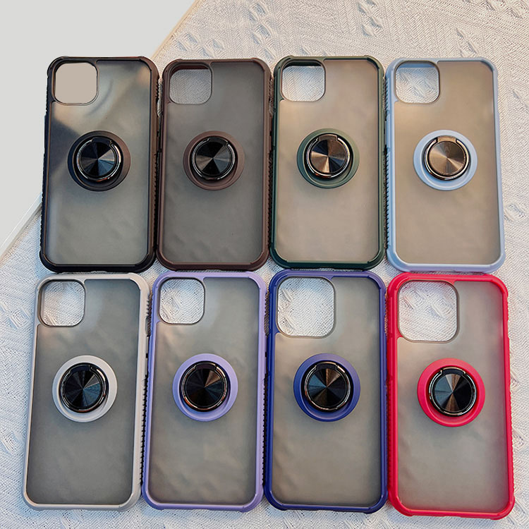 iPhone14/14 Plus/14 Pro/14 Pro Max ケース 耐衝撃 カバー マット仕上げ半透明 一体型リング付き TPU&プラスチック : IT問屋名古屋店 - 通販 ...