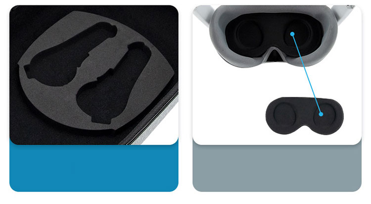 PICO 4 Ultra ケース カバー 手提げ ポーチ ポータブル 硬質EVAポーチ 保護ケース 収納バッグ 収納ケース キャリングケース ...