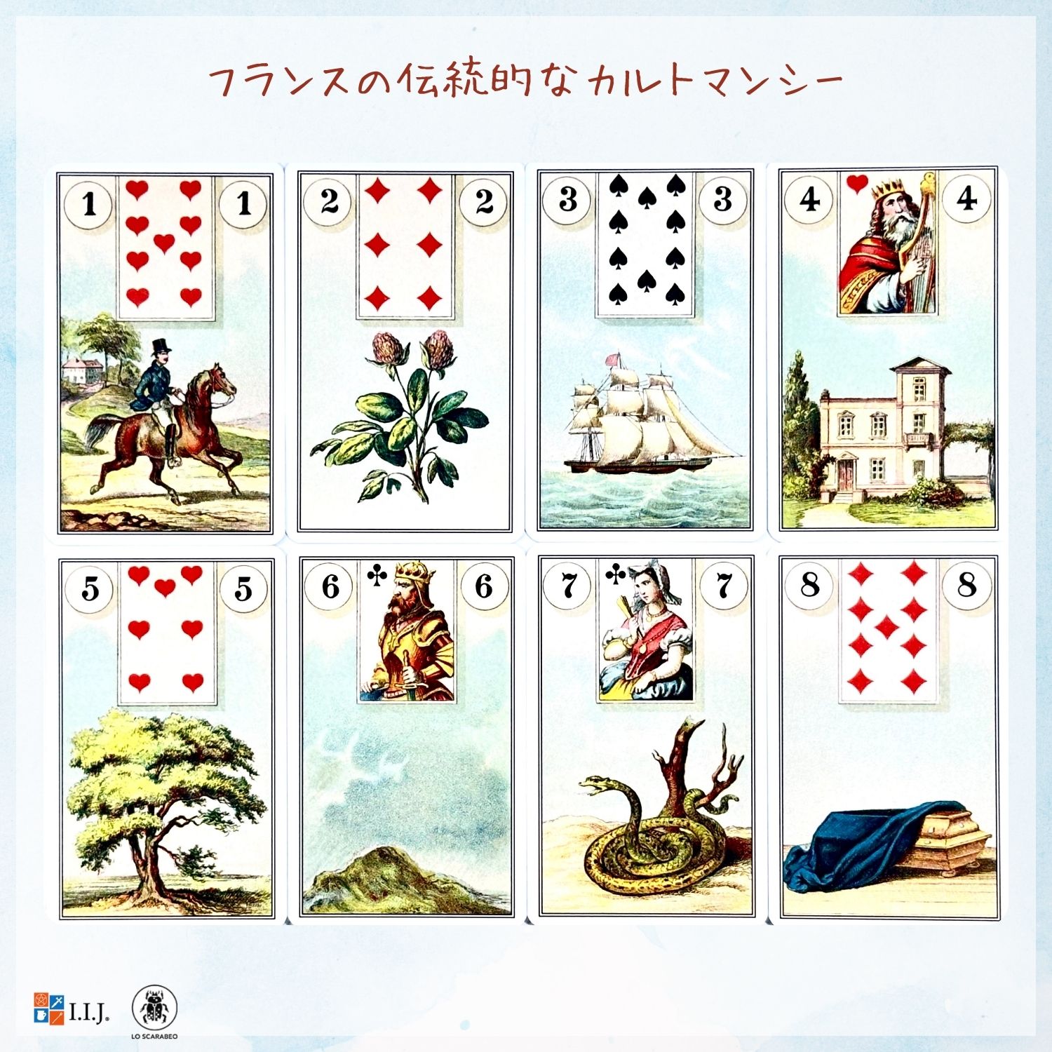 フレンチ・カルトマンシー French Cartomancy ルノルマン オラクルカード 占い 日本語解説書付き 正規品 ...