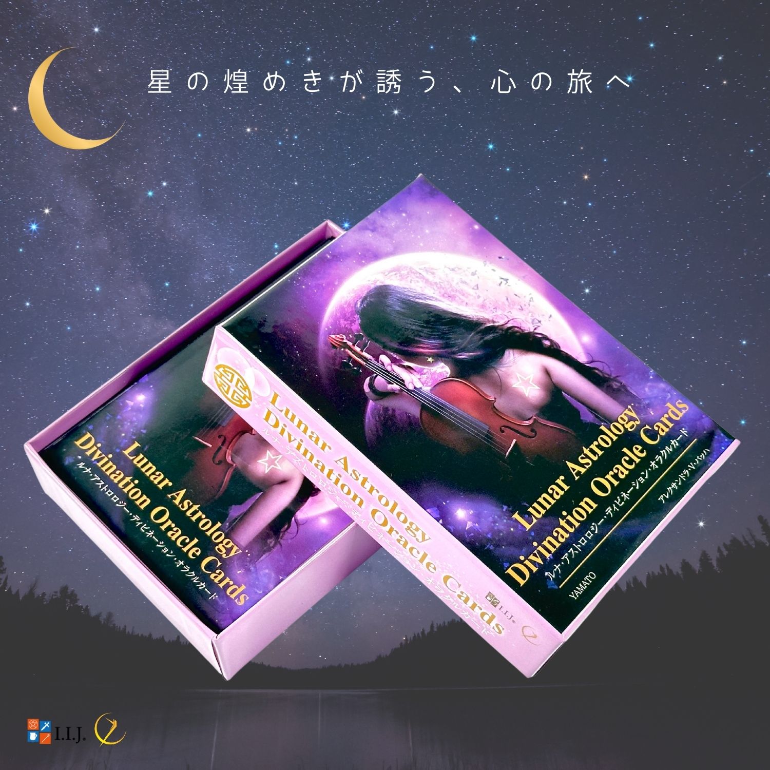 ルナ・アストロロジー・ディビネーション・オラクル カード Lunar Astrology Divination Oracle Cards オラクルカード 日本語 占い スピリチュアル ...