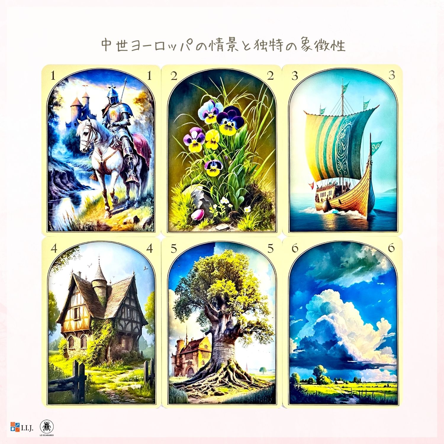 メディバル・ルノルマン Medieval Lenormand Oracle ルノルマン オラクルカード レトロ クラシック 占い 日本語解説書 ...