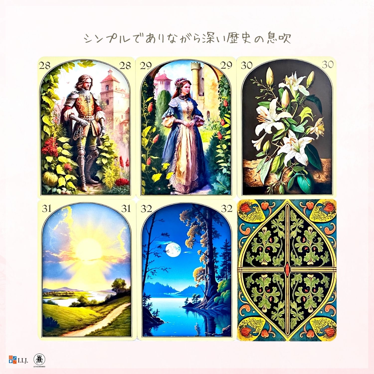 メディバル・ルノルマン Medieval Lenormand Oracle ルノルマン オラクルカード レトロ クラシック 占い 日本語解説書 ...