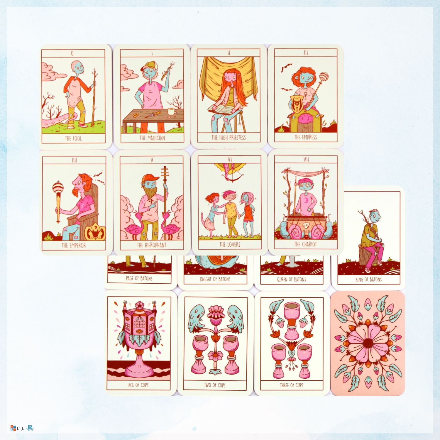 スクイド・ケーキ・マルセイユ・タロット Squid Cake Marseille Tarot タロットカード マルセイユ版 78枚 タロット ...