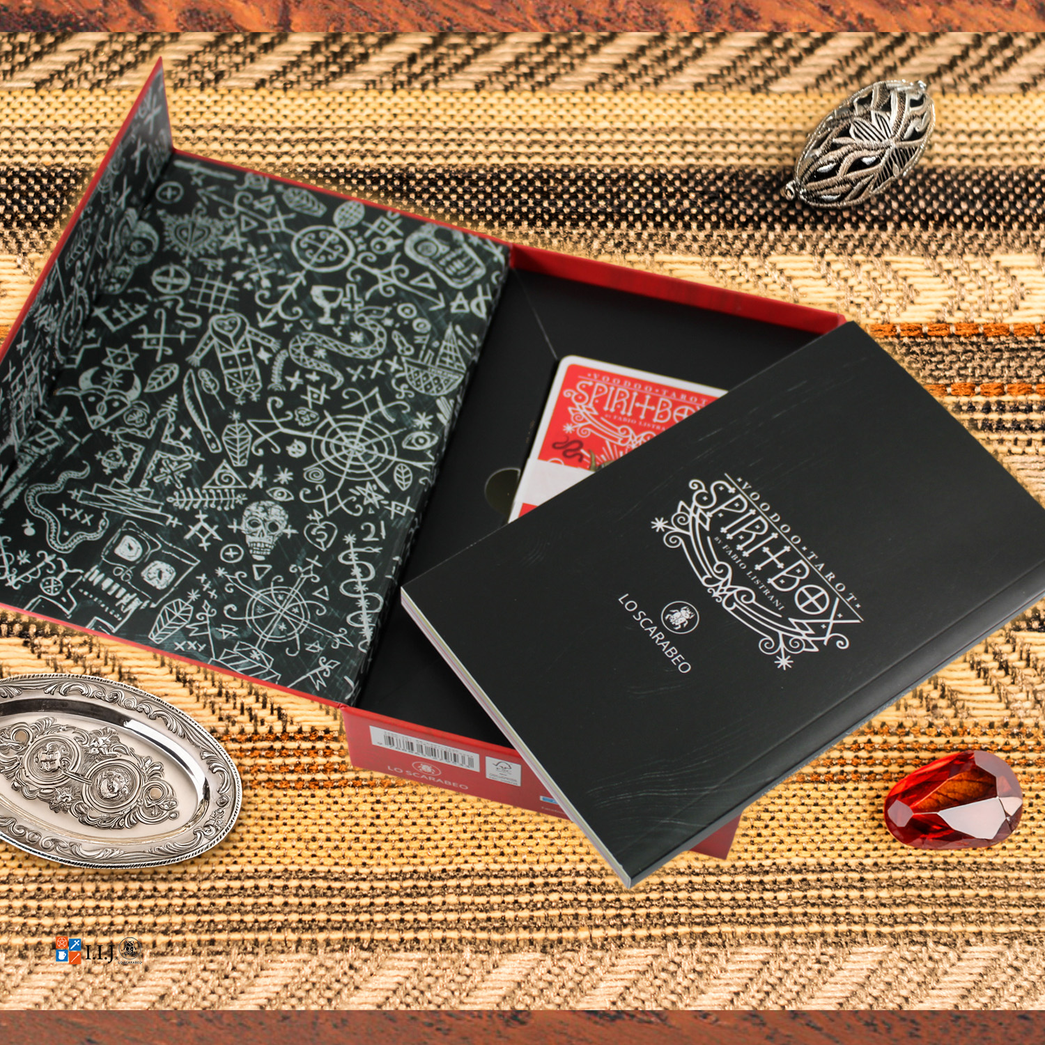 ブードゥー・タロット・スピリットボックス Voodoo Tarot Spirit Box Kit タロットカード ウェイト版 78枚 ...