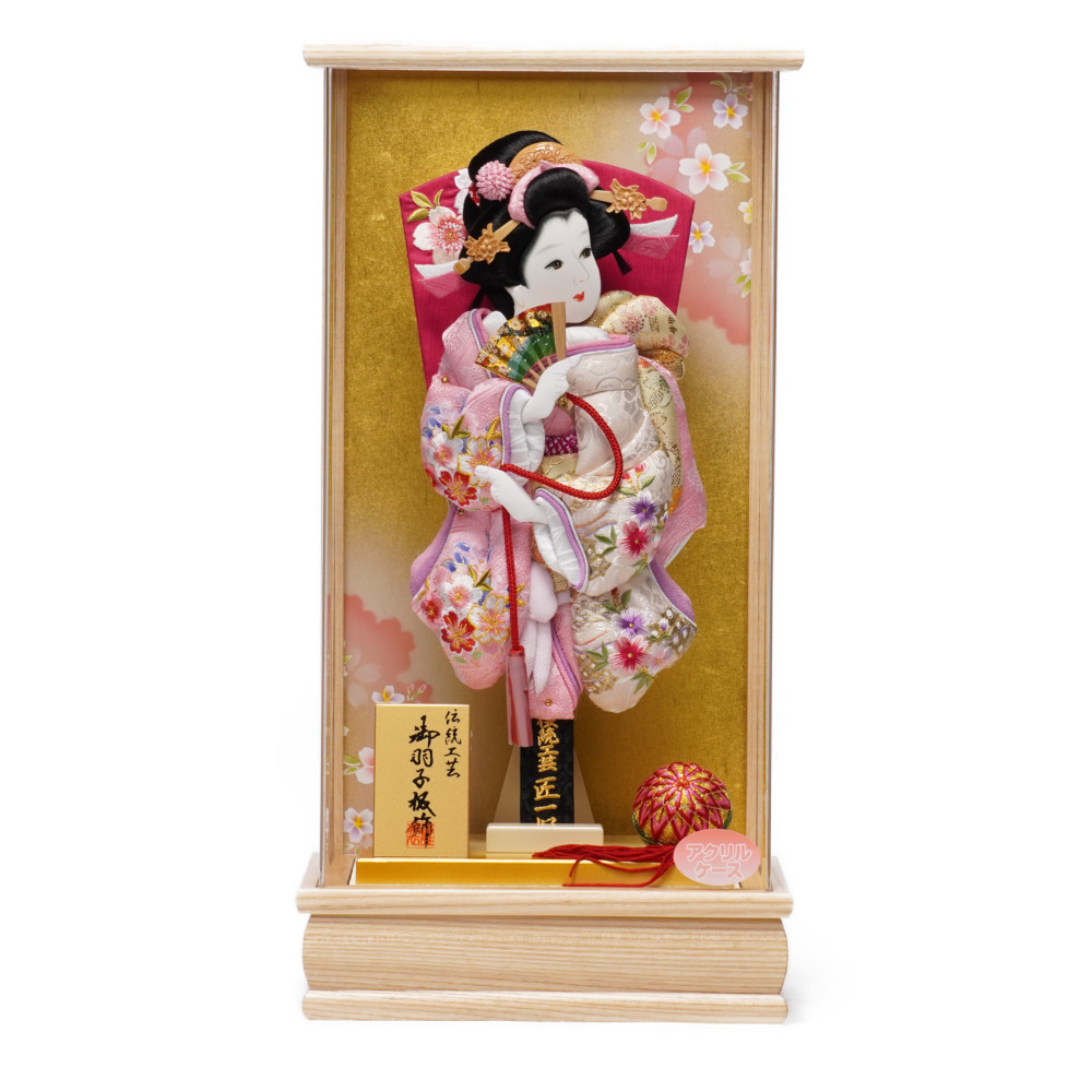 【羽子板】10号 刺繍花まり(ピンク)×刺繍吉祥桜(ベージュ) アクリル〈匠一好作〉[232-055] : 人形の岩崎Yahoo!店 - 通販 - Yahoo!ショッピング